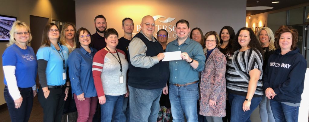 Patterson Technology Center Donates to United Way - United Way of ...